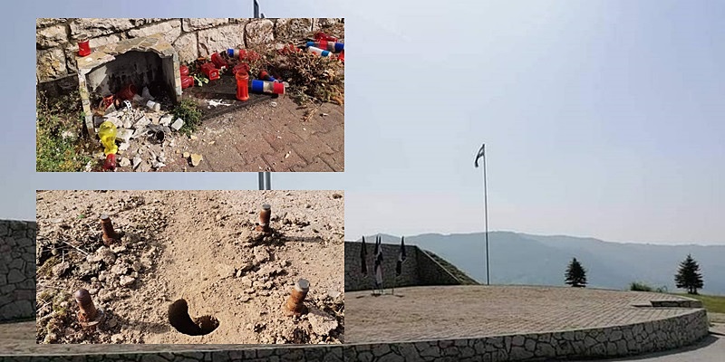 Notra - Tko zna, zna! - Sa spomen obilježja na Pješčari odnesen jarbol ...